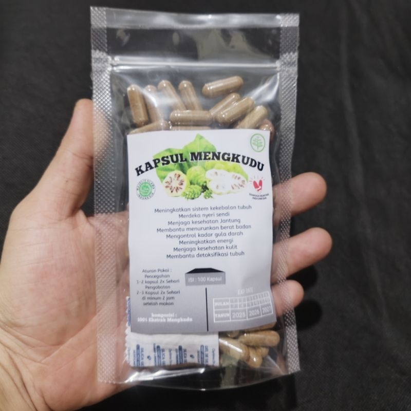 Jual Kapsul Herbal Mengkudu Kemasan Hemat isi ( 100 kapsul) | Shopee ...