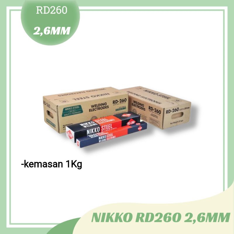 Jual [1dus=1kg] Kawat las RD260 2mm / kawat las nikko 2mm / RD260 2.0mm /RD260 2.6mm | Shopee ...