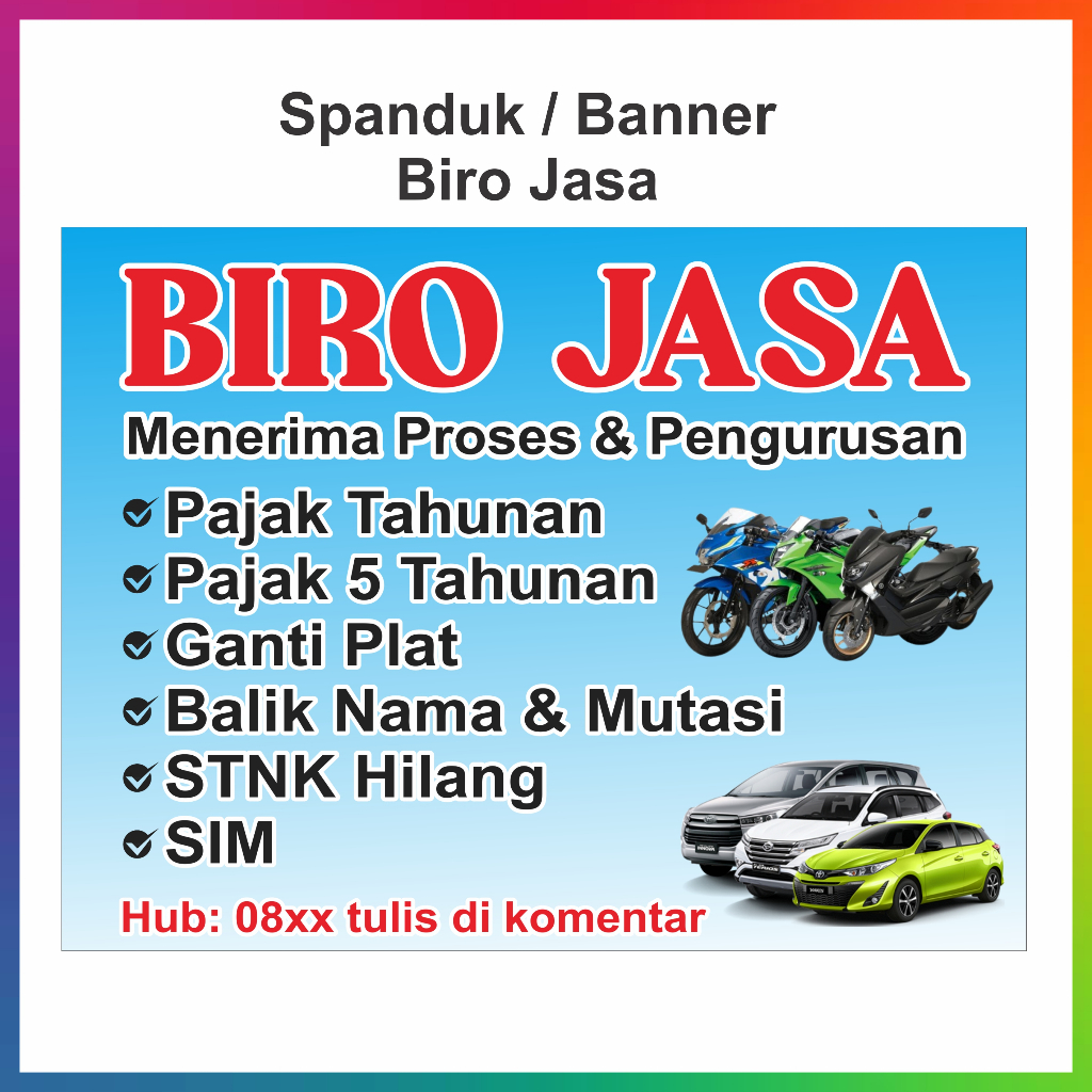 Jual Cetak Banner Malang - Spanduk Banner Biro Jasa Urus Kendaraan ...