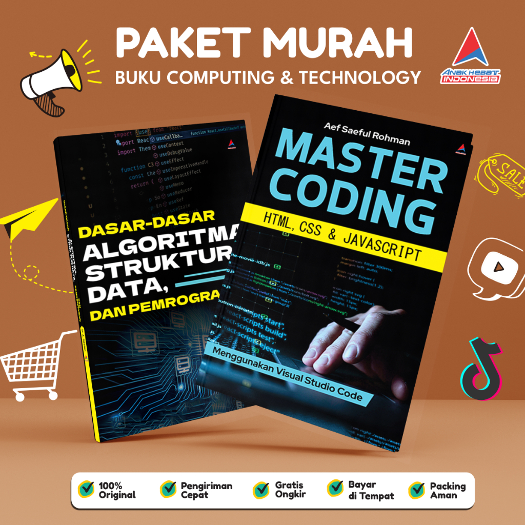 Jual Special Bundling Murah Master Coding Html Css And Javascript X Dasar Dasar Algoritma