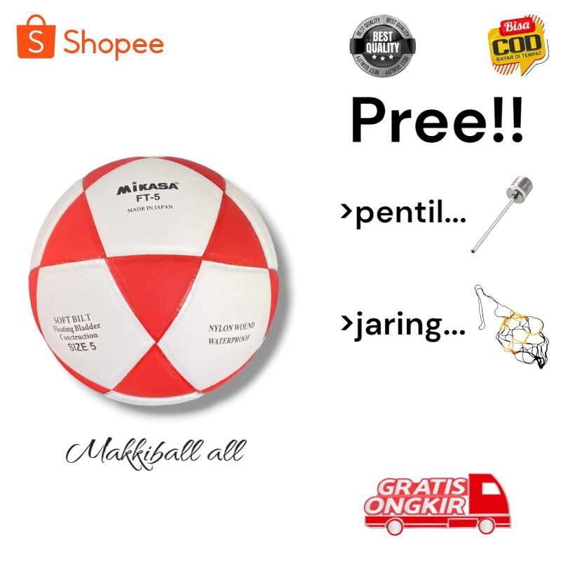Jual [SNI] soccer ball / Bola sepak kulit TEBAL MURAH | Shopee Indonesia