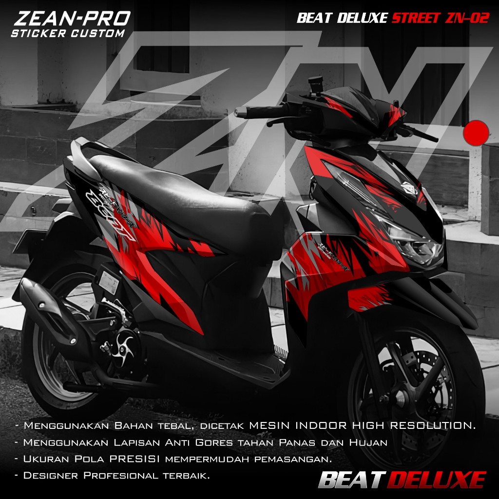 Jual (PROMO COD) TERBARU Decal Sticker Honda Beat DELUXE STREET 2020 2021 2022 2023 Full body ...
