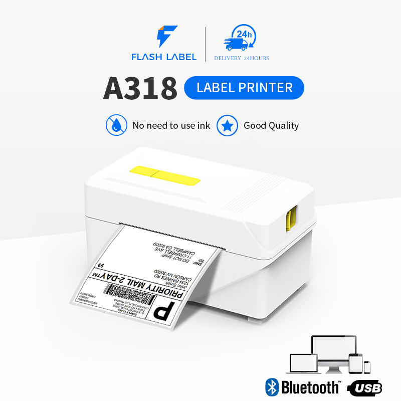 Jual Thermal Printer Bluetooth Label sticker 80mm A318 USB Receipt ...