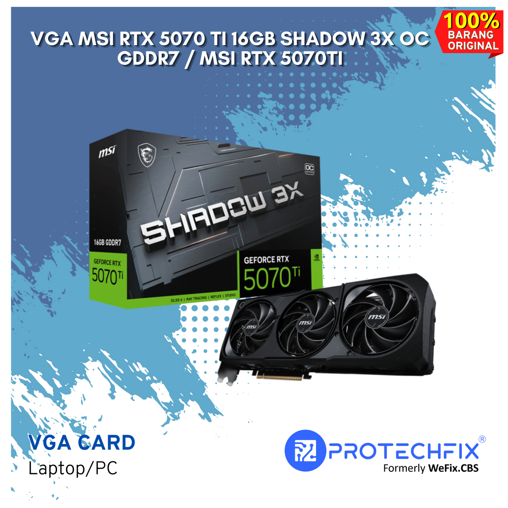 Jual VGA MSI RTX 5070 Ti 16GB SHADOW 3X OC GDDR7 / MSI RTX 5070ti ...