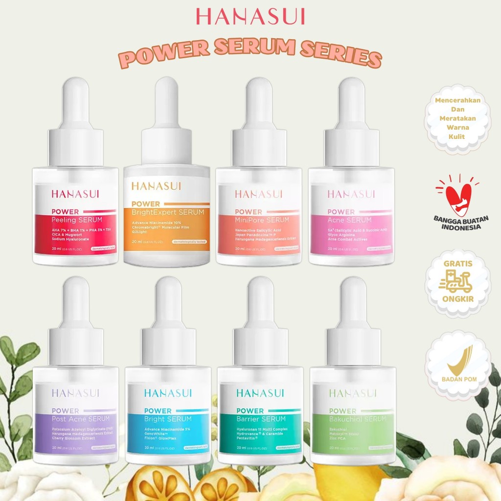 Jual HANASUI Power Serum Series 20ml - Bakuchiol | Barrier | MiniPore ...