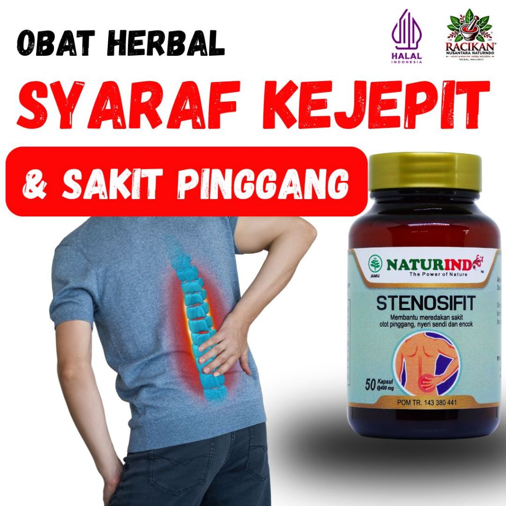 Jual Obat Sakit pinggang Encok Nyeri Punggung Obat Herbal STENOSIFIT ...