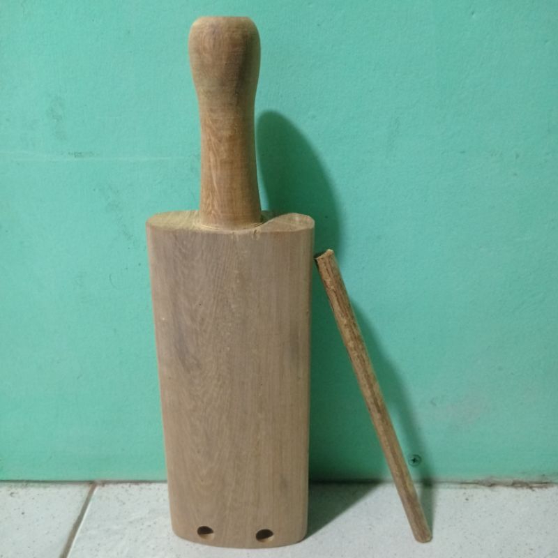 Jual Kentongan siomay dan bakso bahan Kayu Ulin dengan Pegangan ...