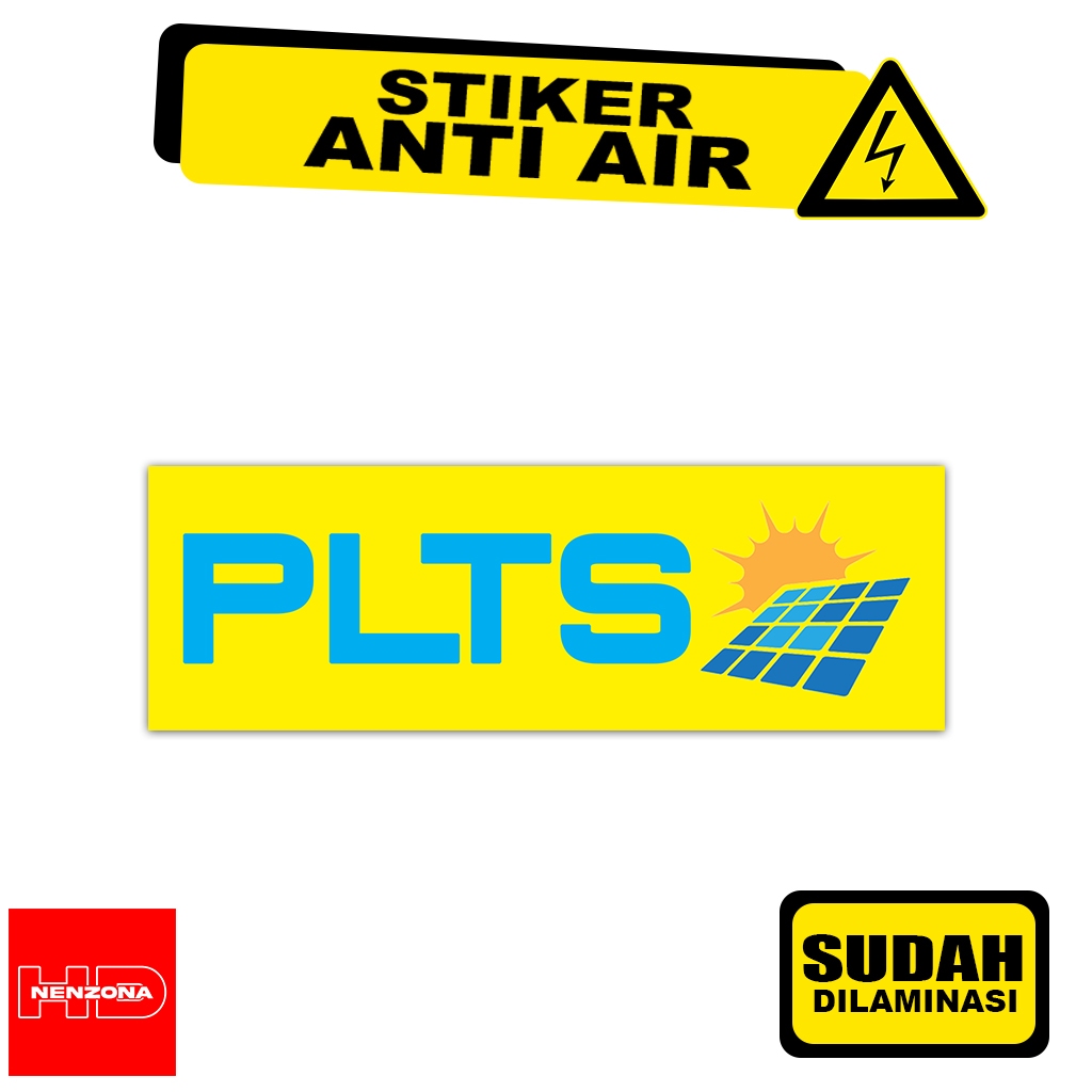 Jual Stiker PLTS Pembangkit Listrik Tenaga Surya Sticker Kelistrikan ...