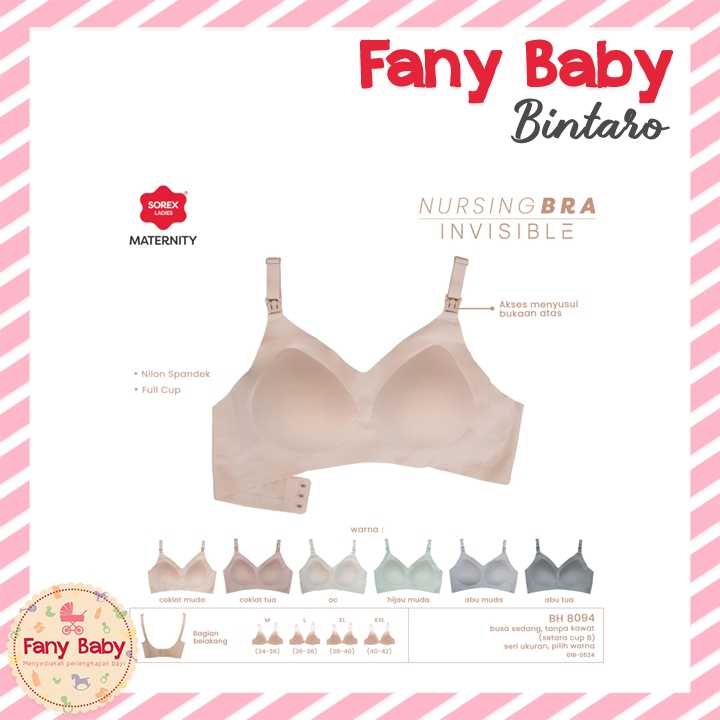 Jual SOREX SEAMLESS BH 8094 | BRA MENYUSUI KAIT 3 CUP B FULL CUP BUSA ...