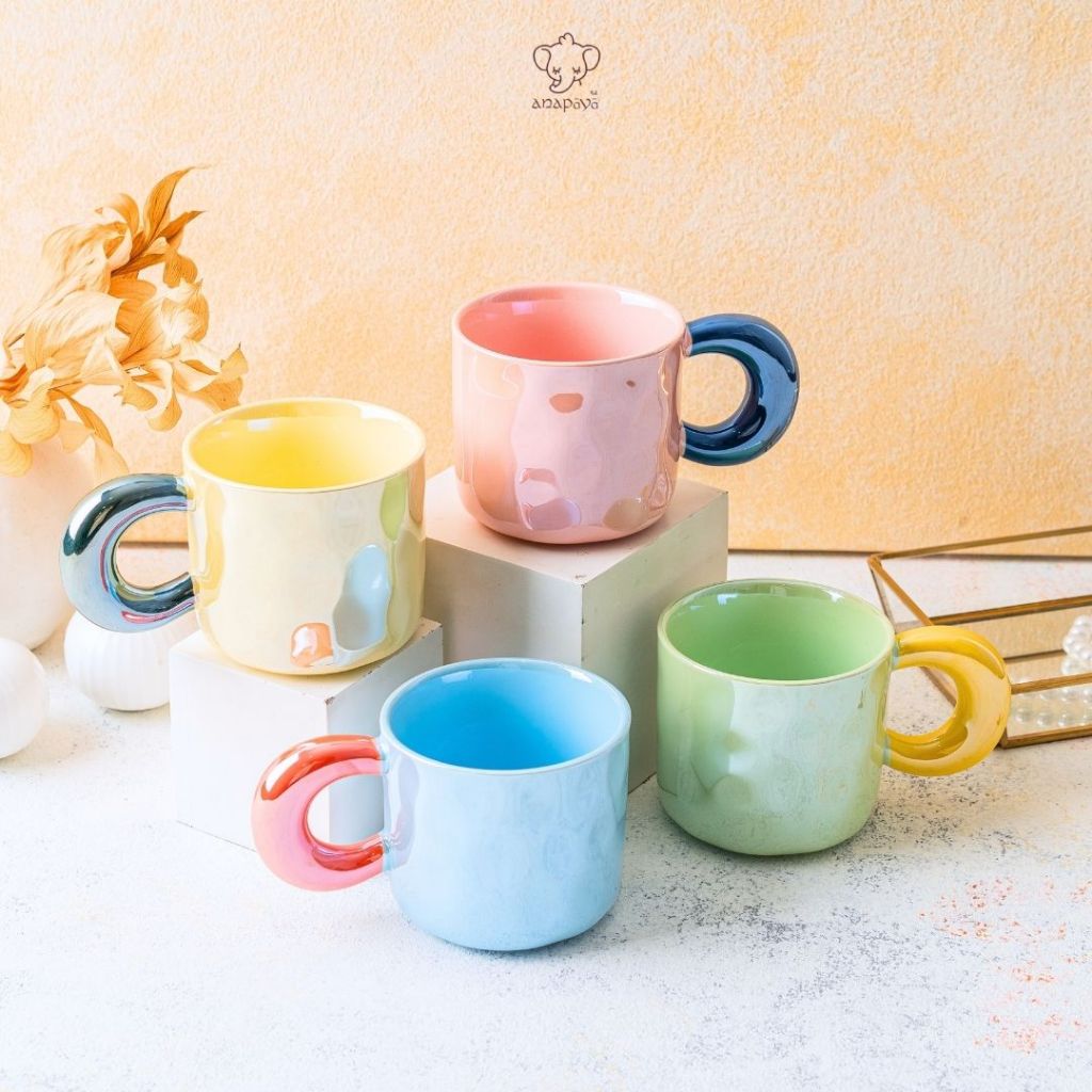 Jual Anapaya - Pearl Gelas Keramik 430ml, Gelas Matcha, Hadiah Ulang ...