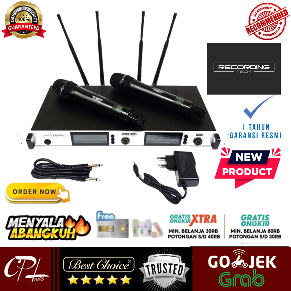 Jual Recording Tech RT-SUPER 200 Mic Wireless | Shopee Indonesia