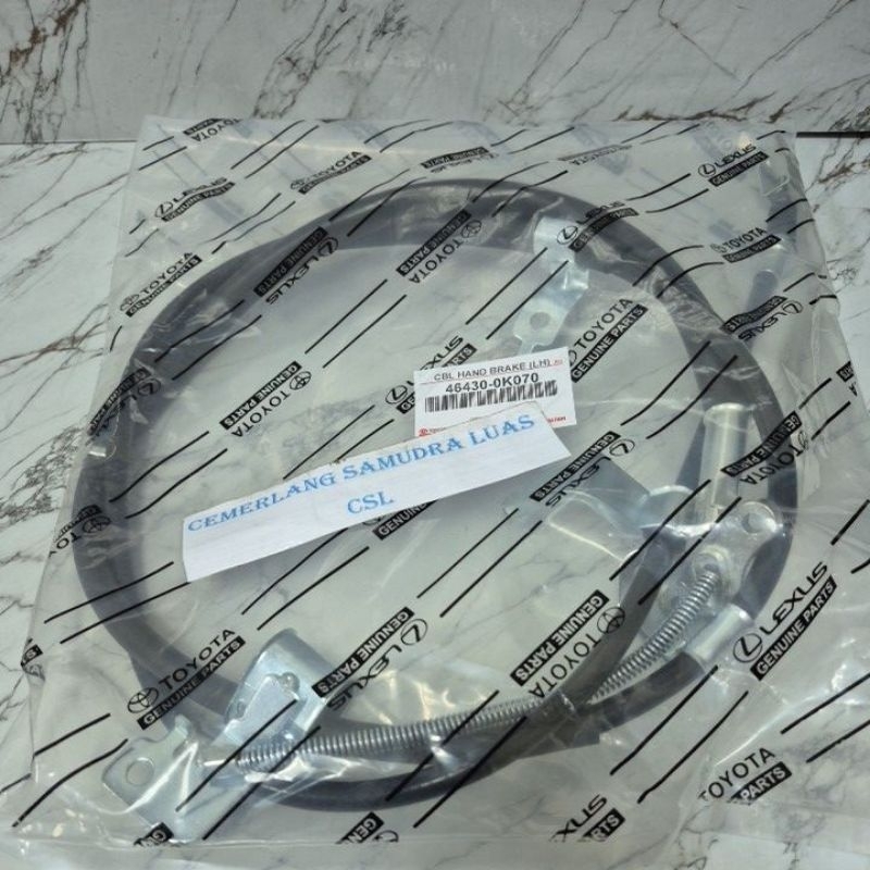 Jual KABEL REM TANGAN BELAKANG KIRI INNOVA KABEL HAND BRAKE 46430-OKO70 ...