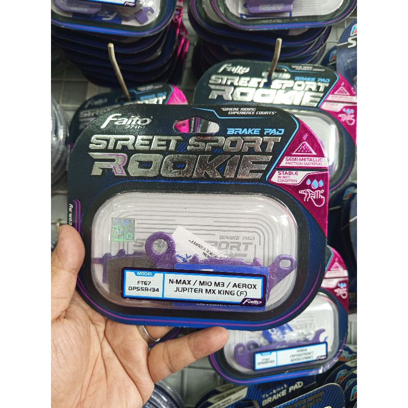 Jual Brake pad Faito Street Sport Rookie FT67 DPSSR kampas rem motor ...