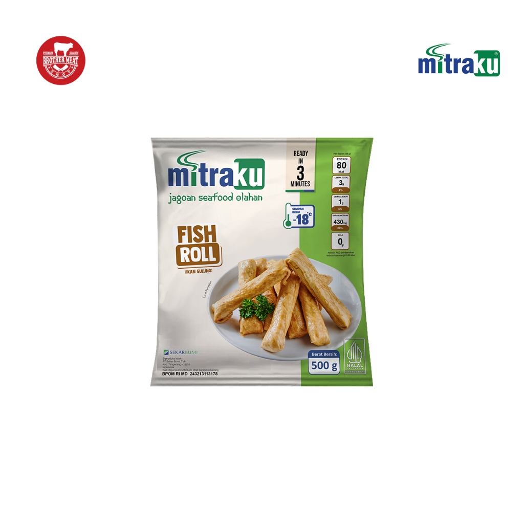 Jual Mitraku Fish Roll Original 500gr - Brothermeatshop | Shopee Indonesia