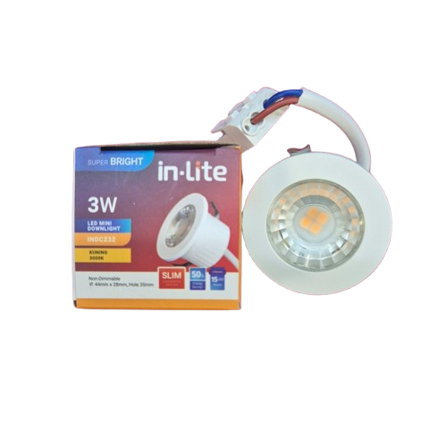 Jual INDC232 3 WATT IN LITE LAMPU SPOTLIGHT LED INLITE MINI DOWNLIGHT ...
