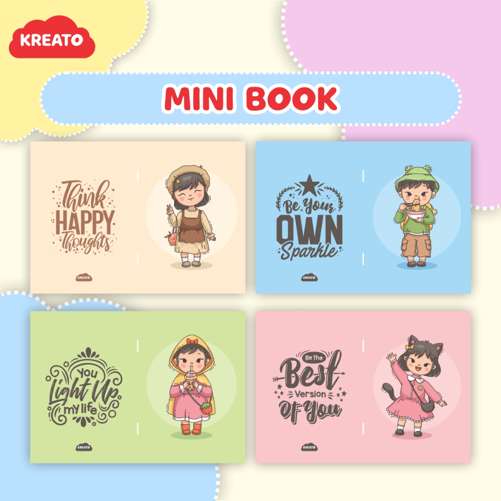 Jual Mini Book Tema Karakter Lucu Ukuran 10x14cm | Shopee Indonesia