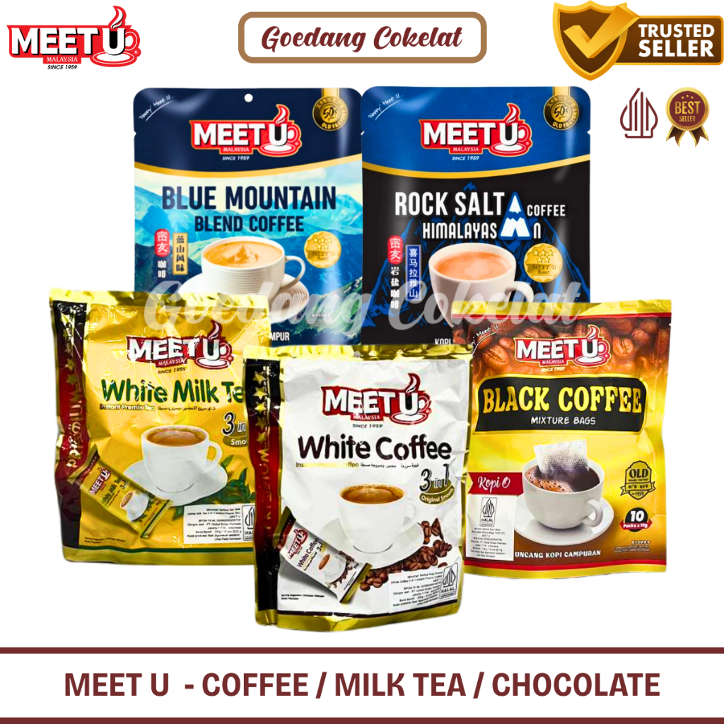 Jual MEET U Coffee Kopi Instant Malaysia / Coffeemix 3In1 / White Coffee / Milk Tea | Shopee ...