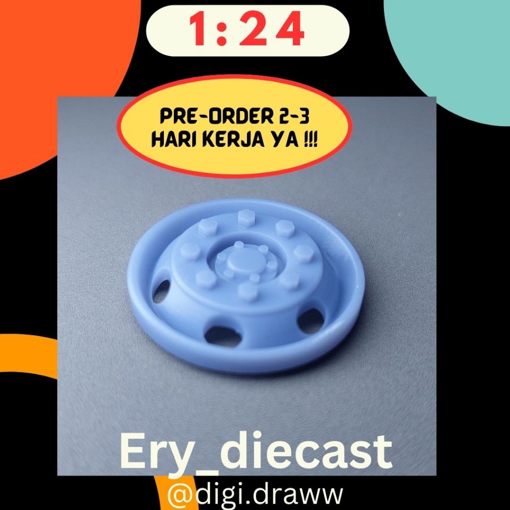 Jual Miniatur velg Bus HINO Skala 1:24 (untuk RKC) | Shopee Indonesia