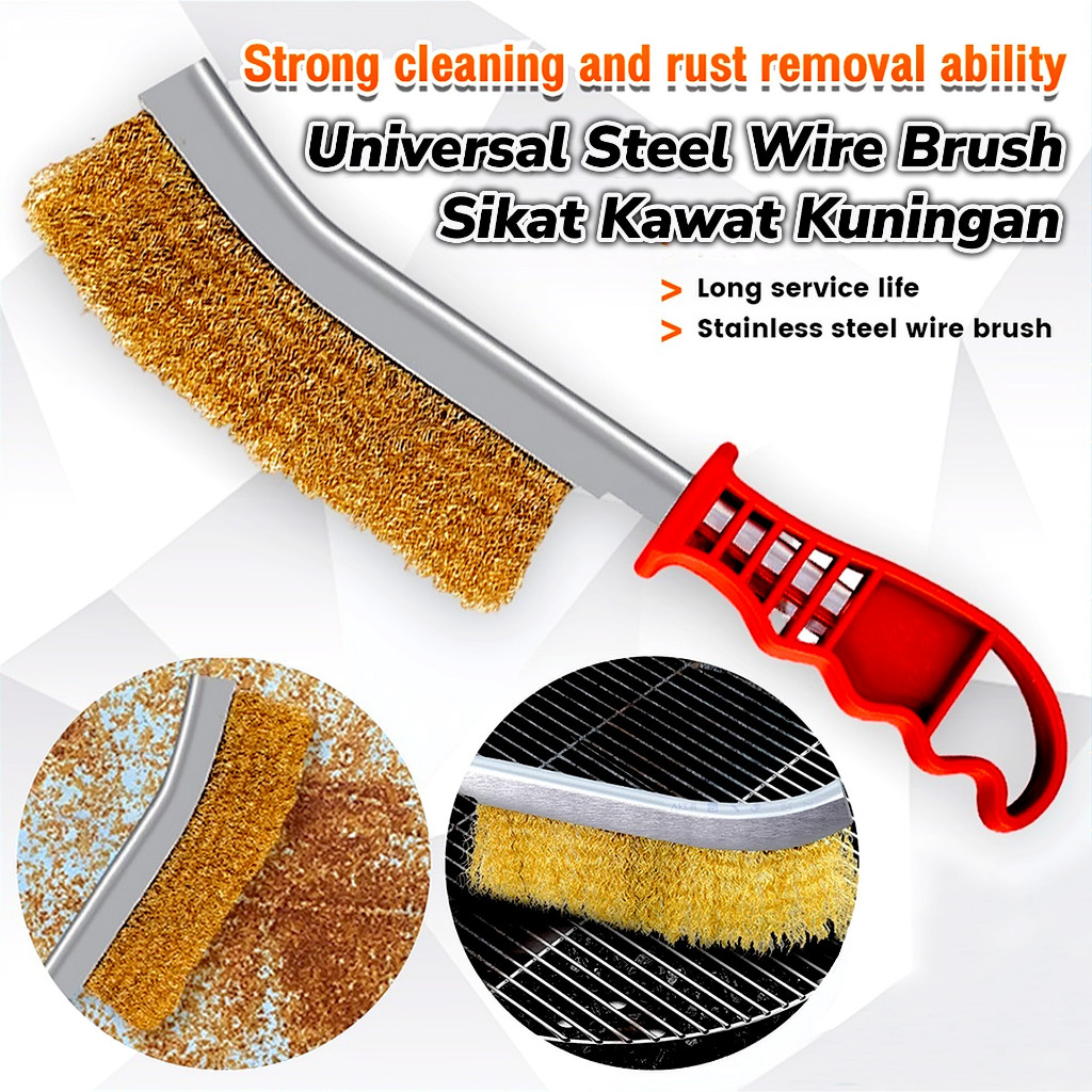 Jual Sikat Sisir Kawat Las Kuningan Baja Bengkok Pembersih Penyikat ...