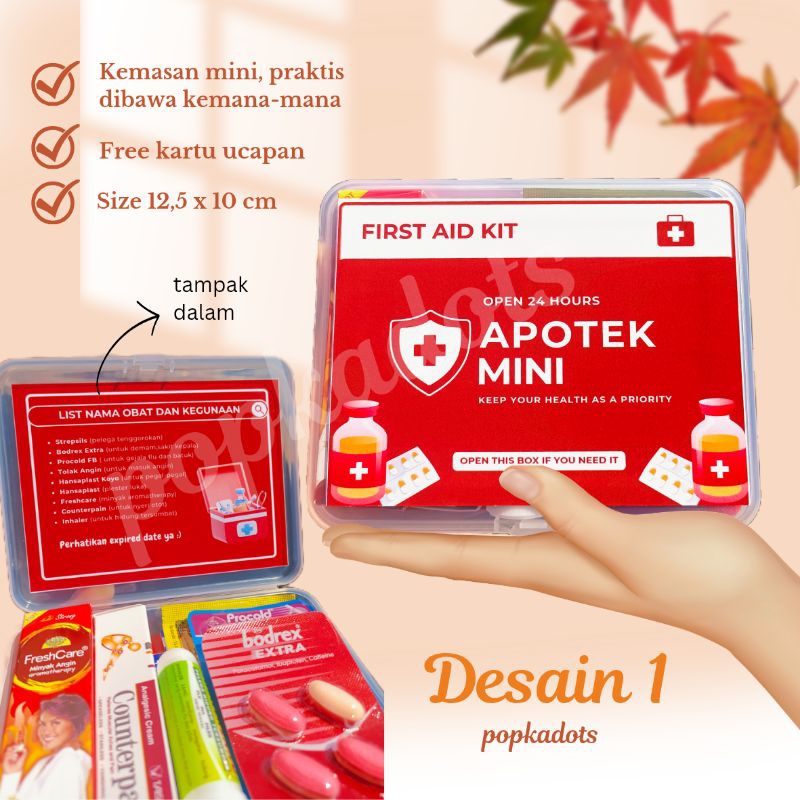 Jual Apotek Mini Travel Size 12,5X10cm / Emergency Box | Shopee Indonesia