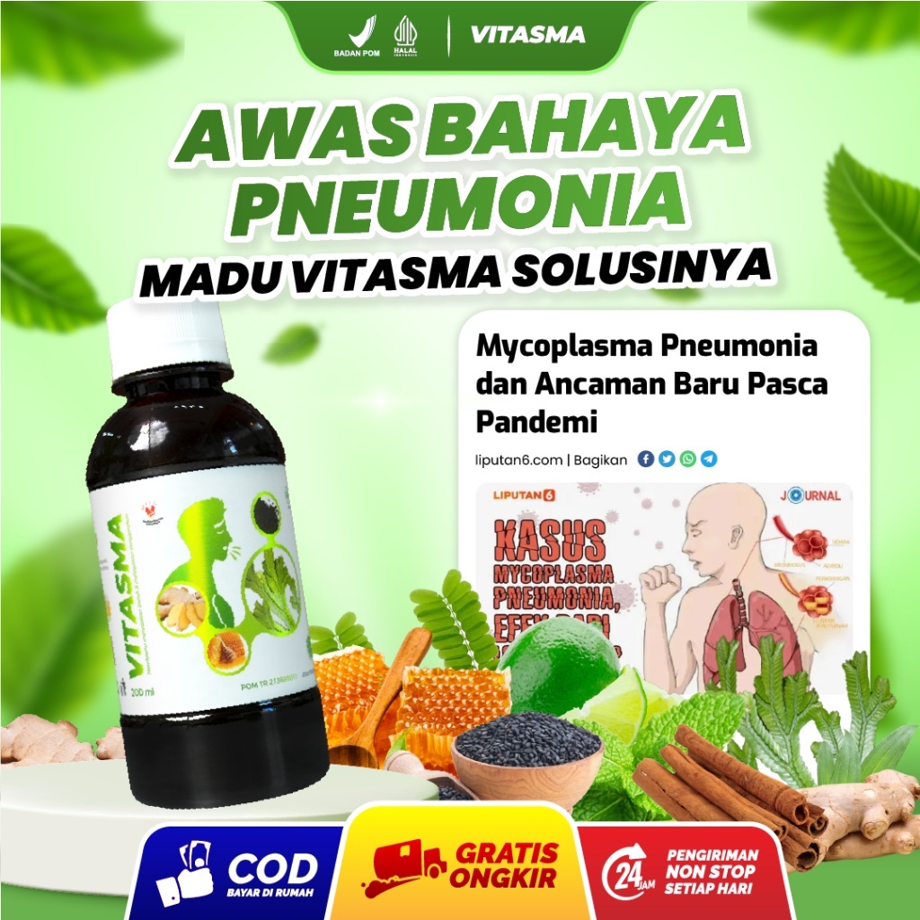Jual MADU VITASMA Madu Herbal Atasi Batuk Menahun Asma TBC Paru Paru ...
