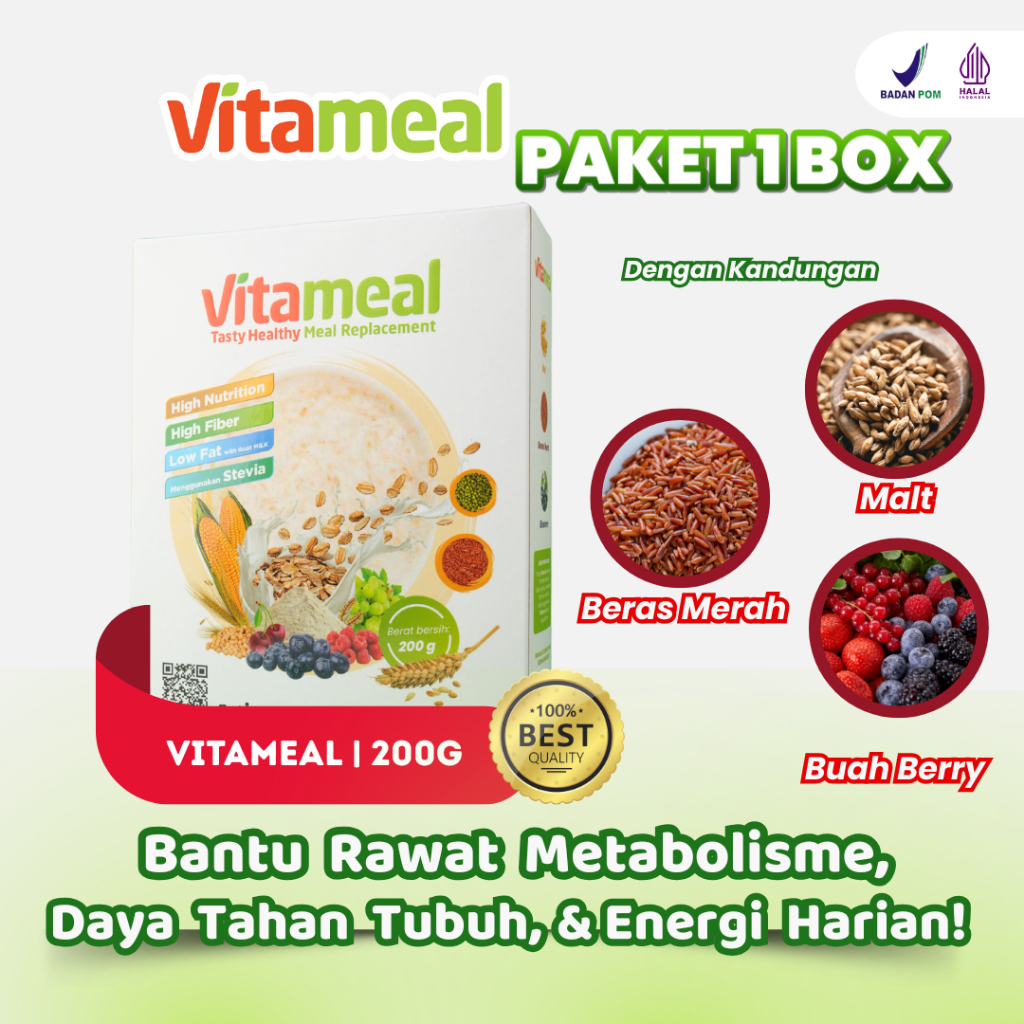 Jual [ TOKO RESMI ] Vitameal Sehat Turunkan Diabetes Kolesterol Asam ...
