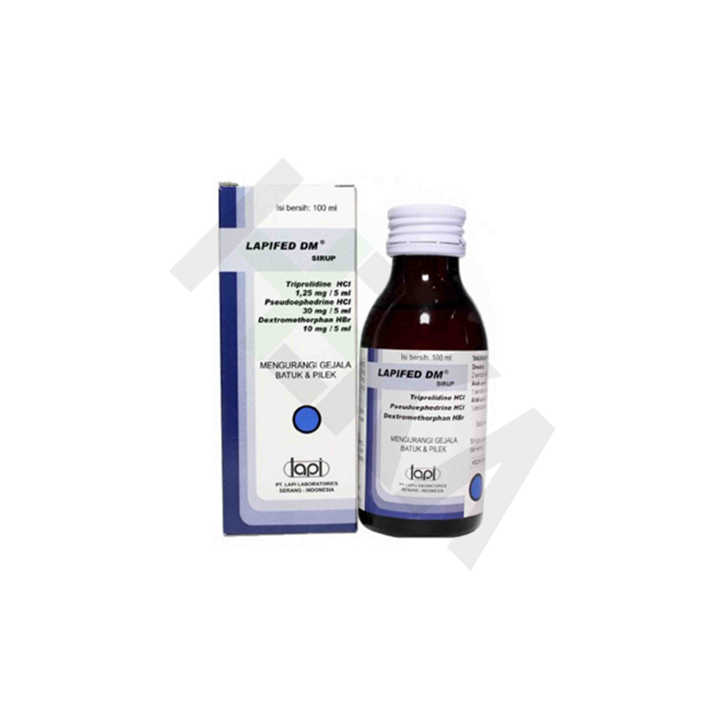 Jual Lapifed DM Sirup Botol 100 ml - Obat Flu dan Batuk Tidak Berdahak ...