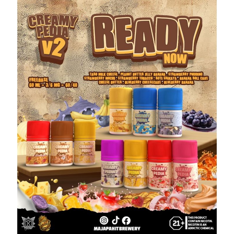 Jual Liquid Creamy Pedia V2 60ml Series | Shopee Indonesia