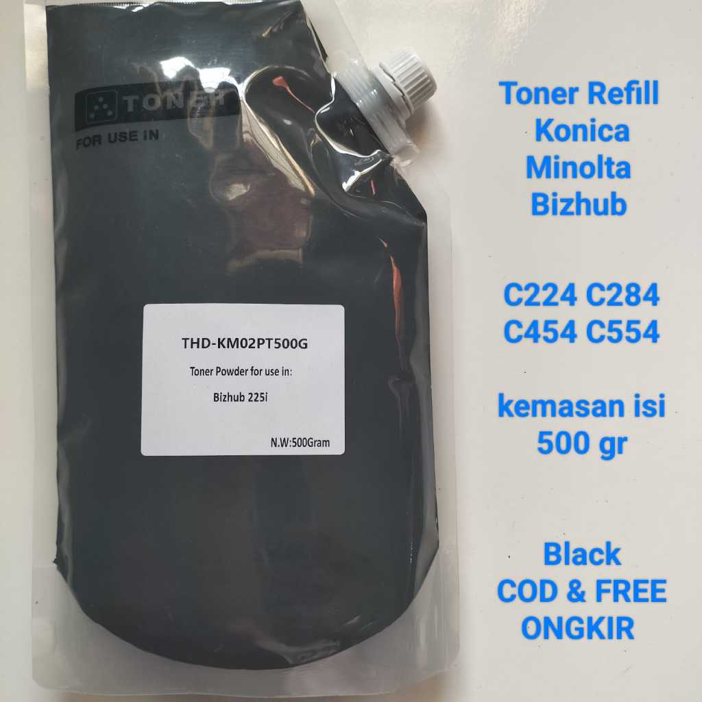 Jual Toner Refill Konica Minolta Bizhub C224 C284 C454 C554 isi 500 ...