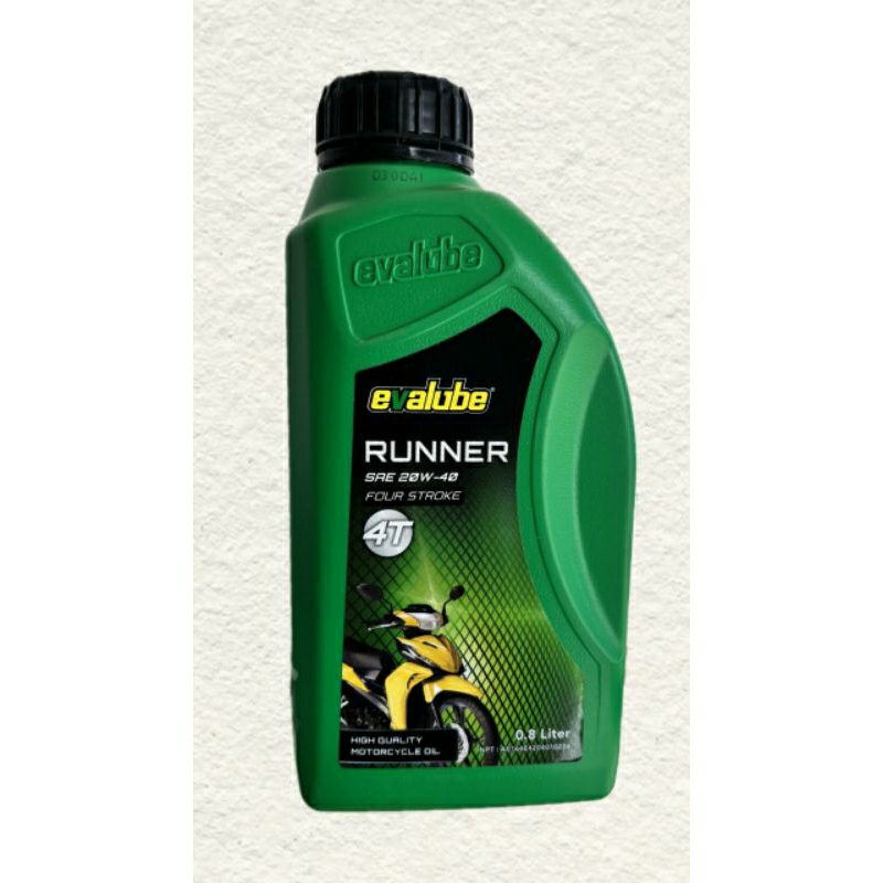 Jual Oli Evalube Runner 4T SAE 20W-40 800 ml Oli Bebek 100% Original ...