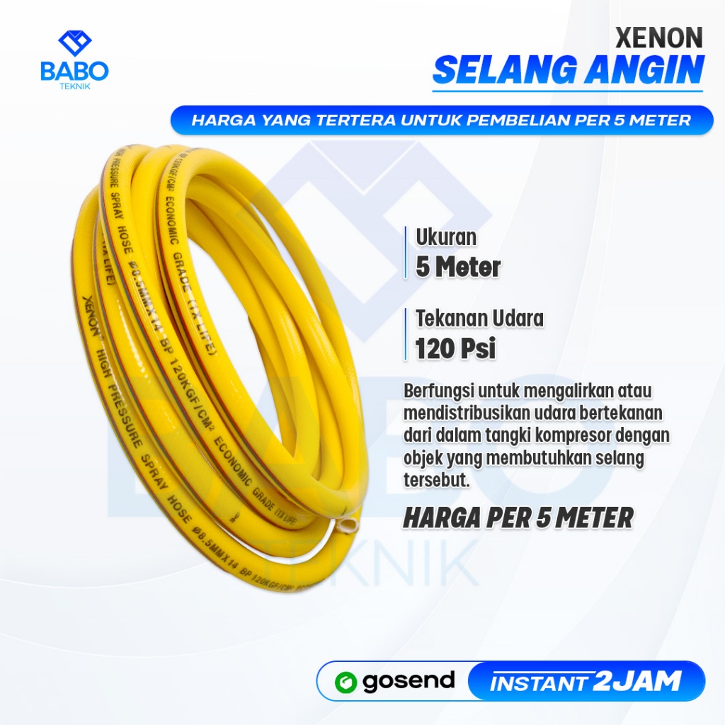 Jual SELANG KOMPRESOR 120PSI SELANG ANGIN MURAH COMPRESSOR HOSE 5 ...
