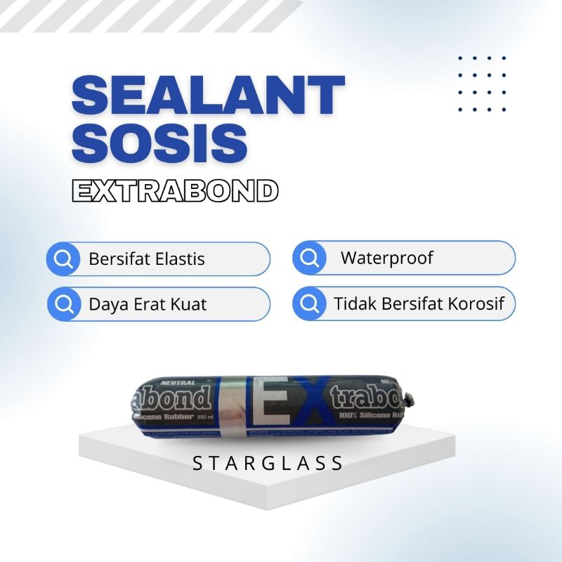 Jual Silicon / Sealant / silen lem sosis EXTRABOND | Shopee Indonesia