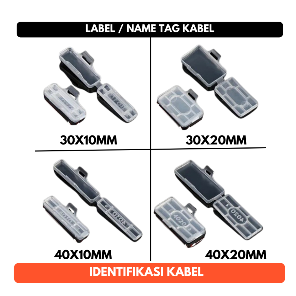 Jual Kabel Label Name Tag Kabel Nama Identification Identifikasi ...