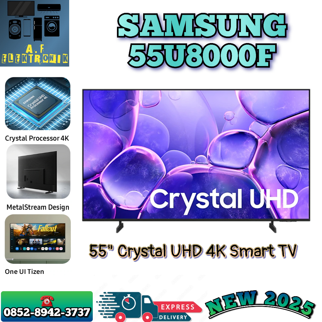 Jual Smart TV Samsung 55 inch Crystal UHD 55U8000F 4K Smart TV ( NEW ...