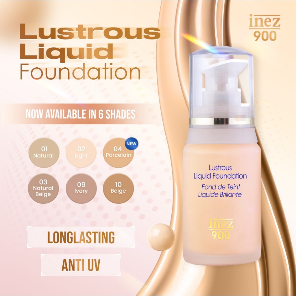Jual Inez - Lustrous Liquid Foundation | Shopee Indonesia