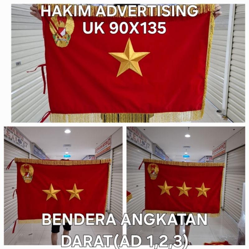 Jual BENDERA PATAKA RAPATI ANGKATAN DARAT(AD) RUMBAI EMAS BERKUALITAS ...