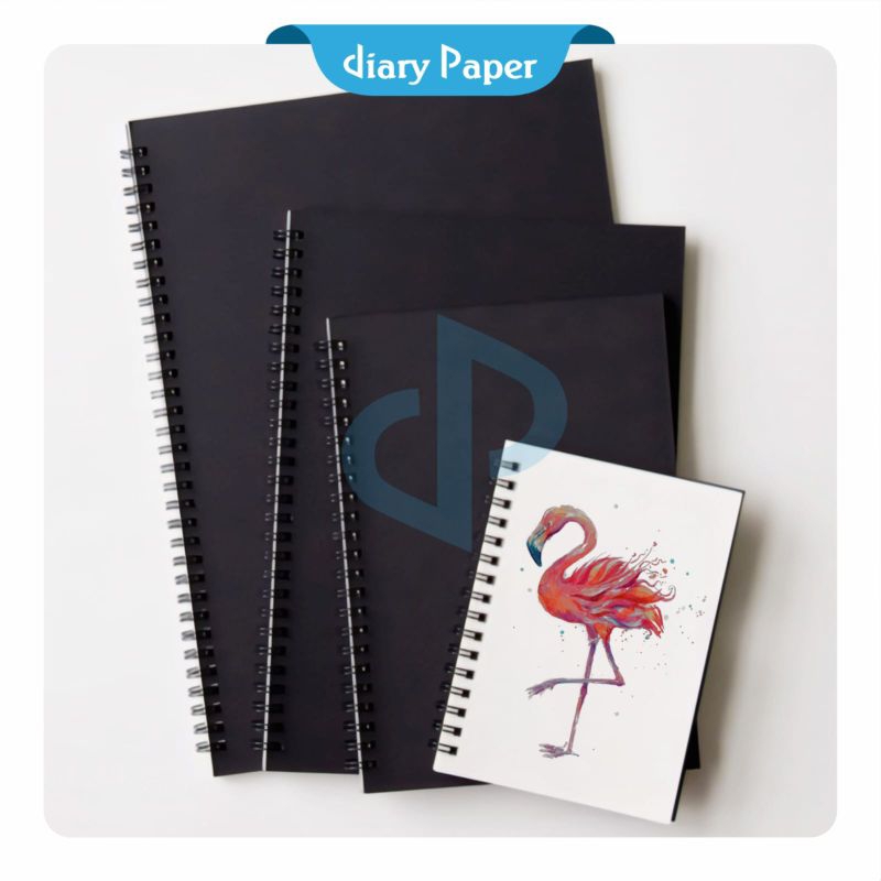 Jual Sketchbook Buku sketsa A5 & A6 double ring spiral 100 halaman ...