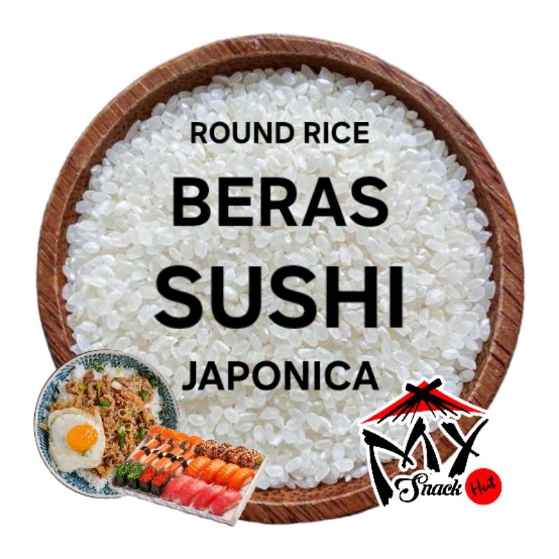 Jual BERAS SUSHI 250GR JAPONICA UNCOOKED RICE BERAS JEPANG LENGKET ...