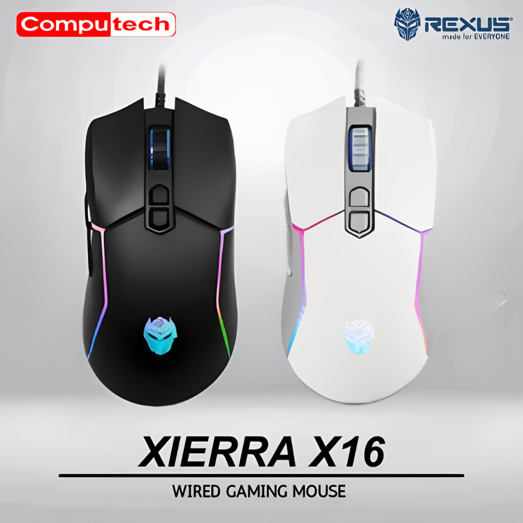 Jual Rexus XIERRA X16 Wired Gaming Mouse RGB | Mouse Gaming Berkabel ...