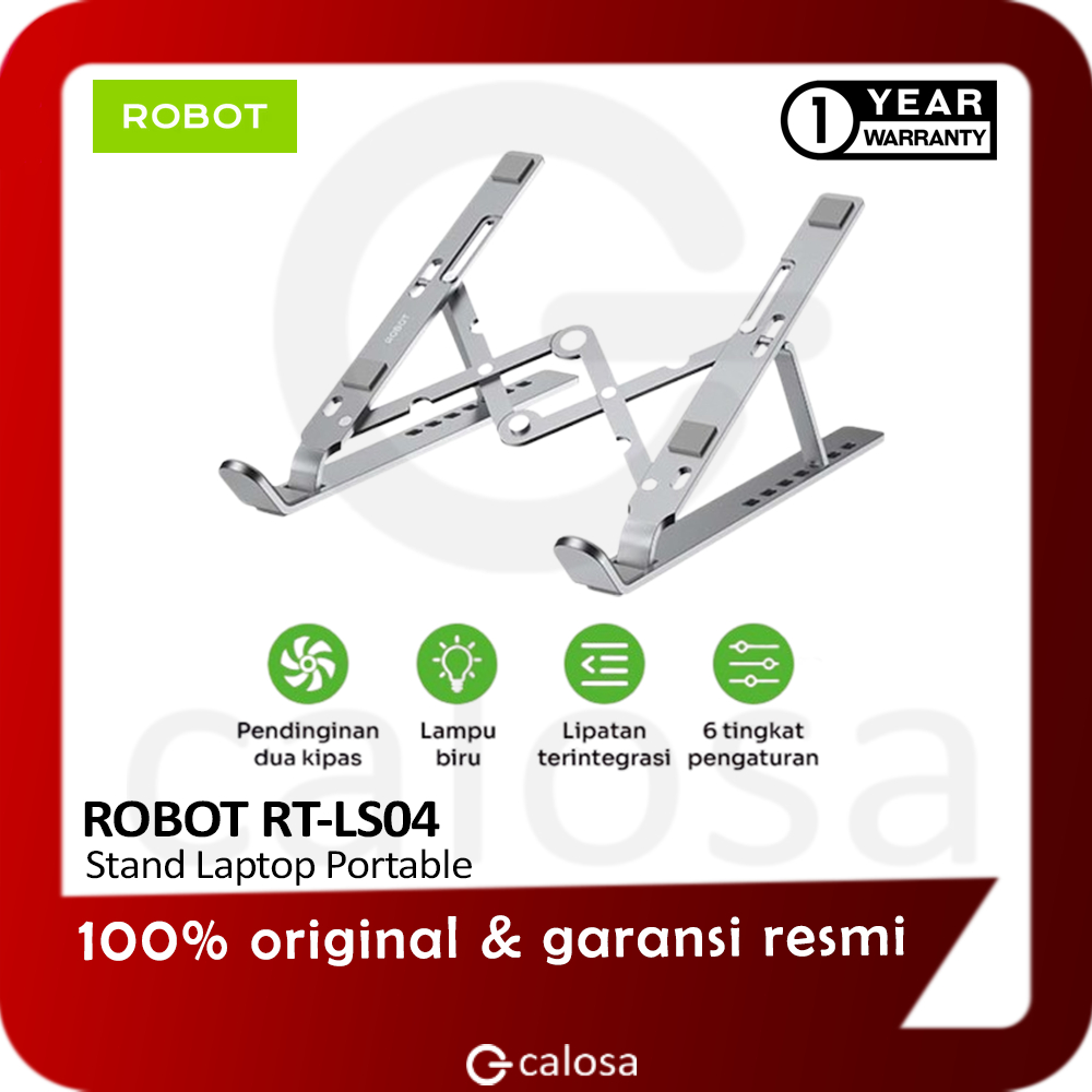 Jual ROBOT RT-LS04 Stand Laptop Holder Portable Aluminium Alloy ...