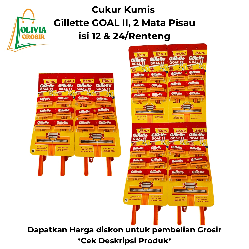 Jual Pisau Cukur Gillette Goal II (Pack) | Shopee Indonesia