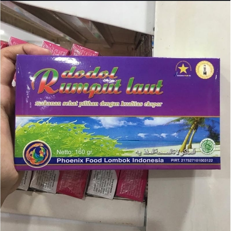 Jual Dodol Rumput Laut Phoenix 160 gr Kemasan Kotak Kecil / Kinjo Jelly ...