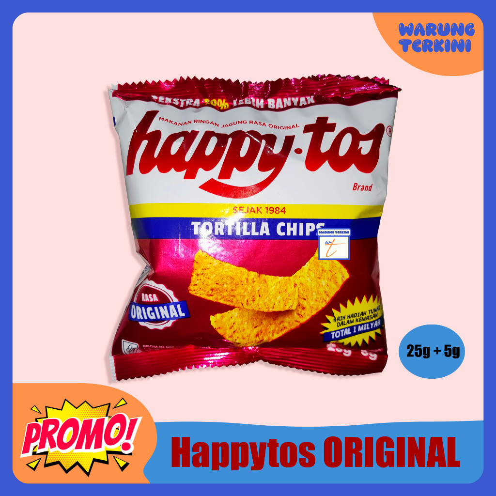 Jual Happytos Rasa Original 25gr 1 Renceng isi 10 | Shopee Indonesia
