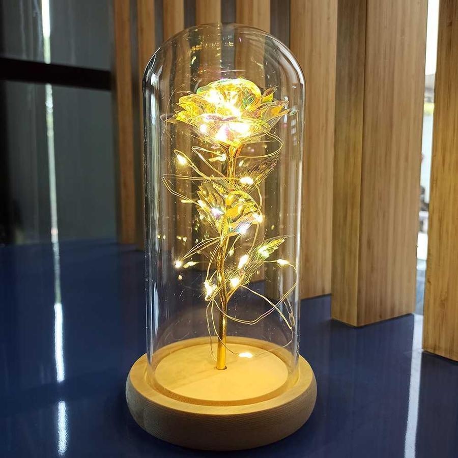 Jual TaffLED Bunga Mawar Lampu LED Dekorasi Beauty and The Beast Rose ...