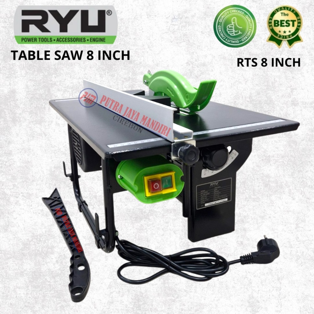 Jual Ryu Mesin Gergaji Kayu Meja Table Saw 8 Inch RTS 8 100% Original ...
