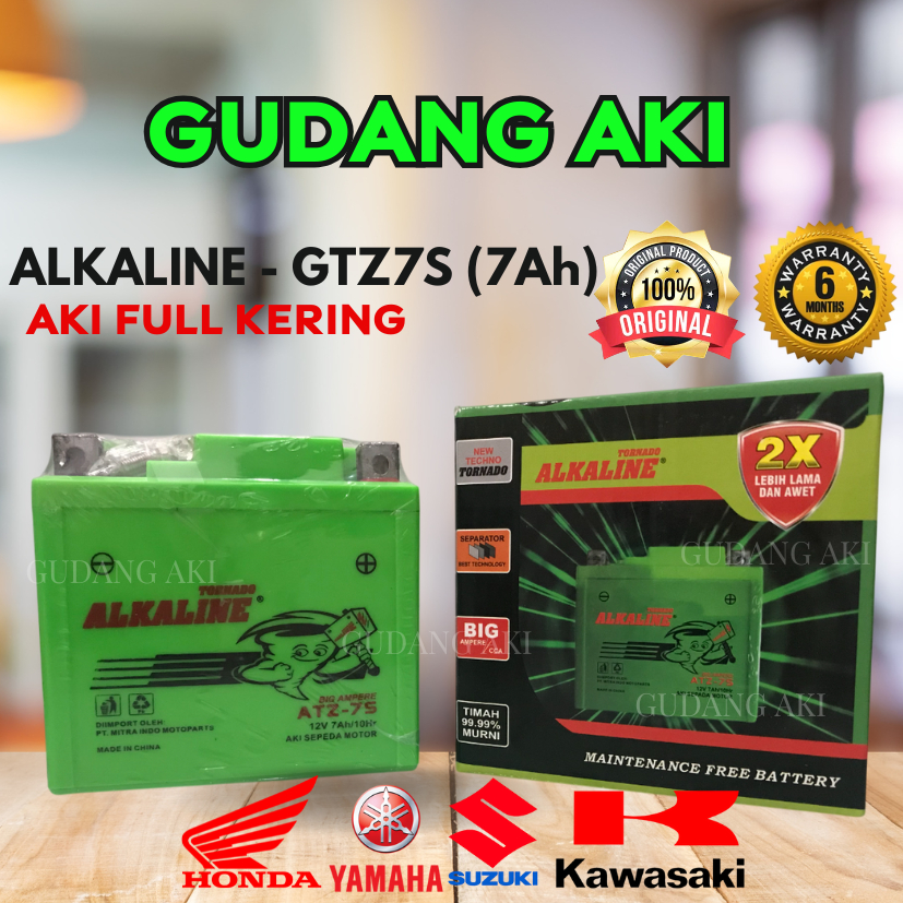 Jual Aki Motor ALKALINE Honda Vario 125 DAN VARIO 150 GTZ7S Accu Full Kering MF | Shopee Indonesia