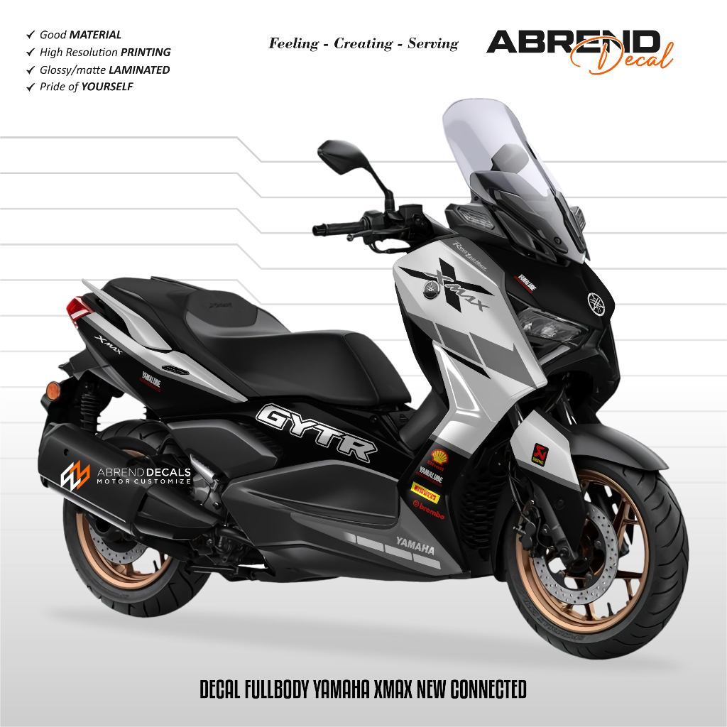 Jual Abrend Decal Fullbody Yamaha Xmax New Connected Livery Grafis GYTR ...