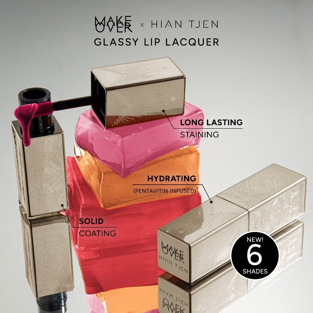 Jual CM | MAKE OVER Empress Hian Tjen Glassy Lip Lacquer | Shopee Indonesia