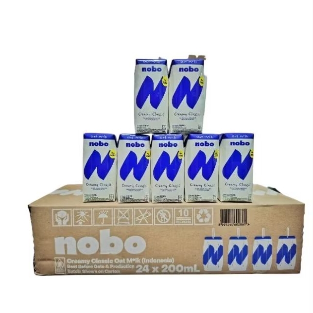 Jual Susu Nobo Oat Milk Creamy Classic / susu viral | Shopee Indonesia