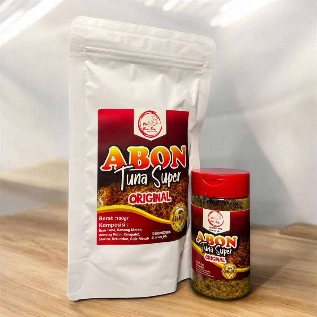 Jual Abon tuna super by Mr bon-bon 100gr & 35gr | Shopee Indonesia